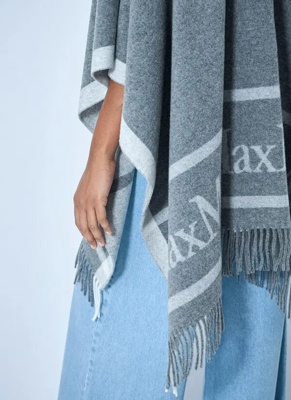 Max Mara Woven Fringe Poncho