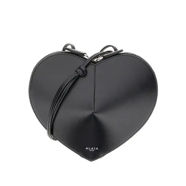 Alaïa Le Coeur' Leather Bag - Black