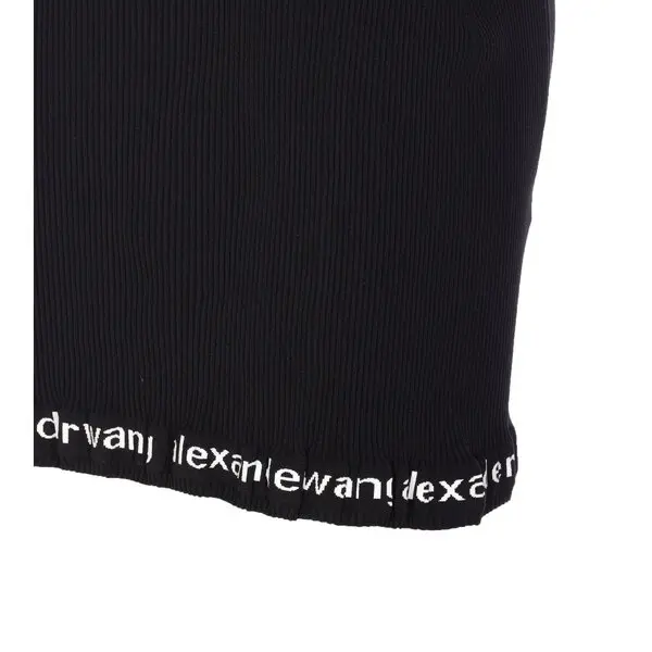 Alexander Wang Logo Half Zip Dress - Black