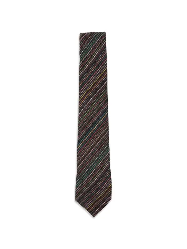 Paul Smith Signature Stripe Silk And Wool Tie