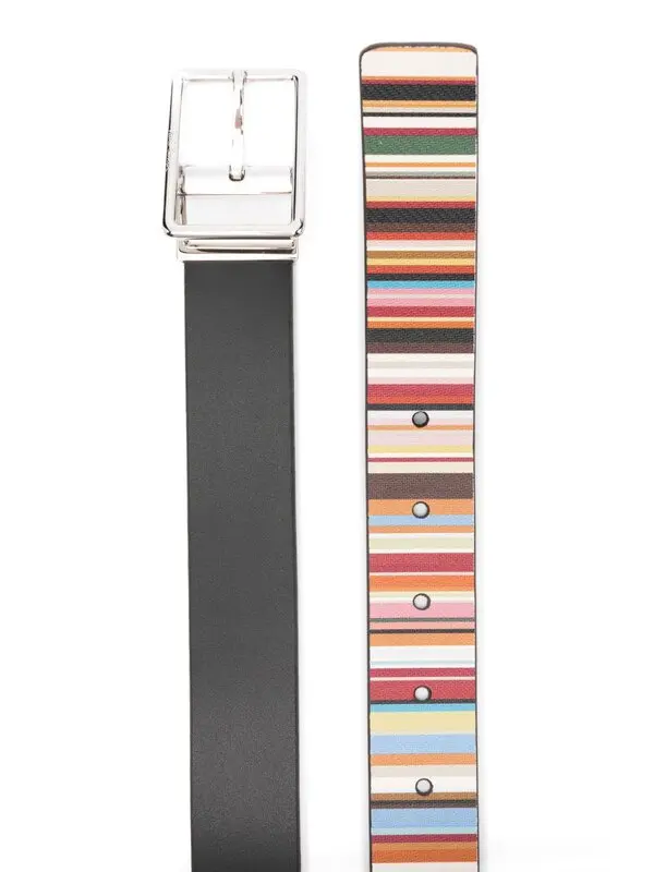 Paul Smith Signature Stripe Leather Belt