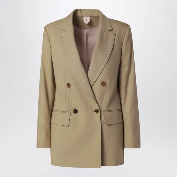 Max Mara Wool-blend Double-breasted Jacket - Cream