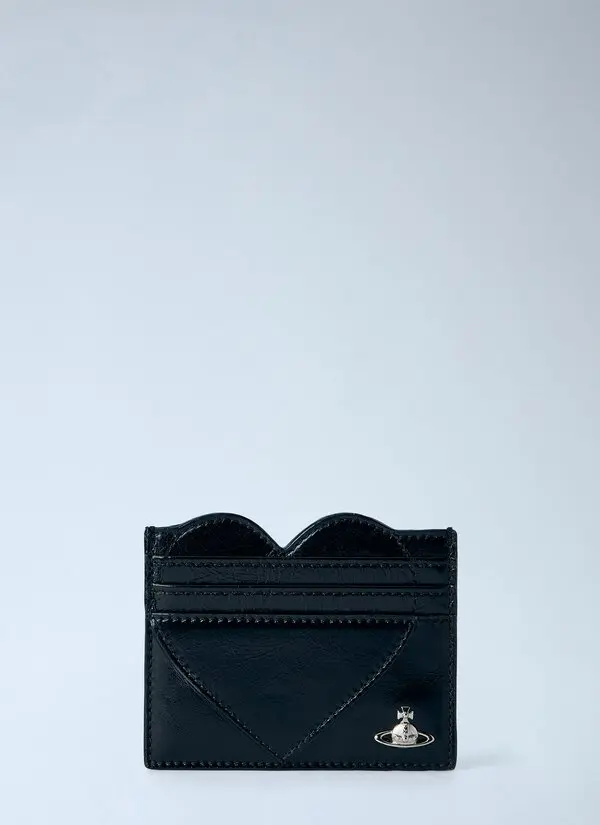 VIVIENNE WESTWOOD Heart Card Holder - Black