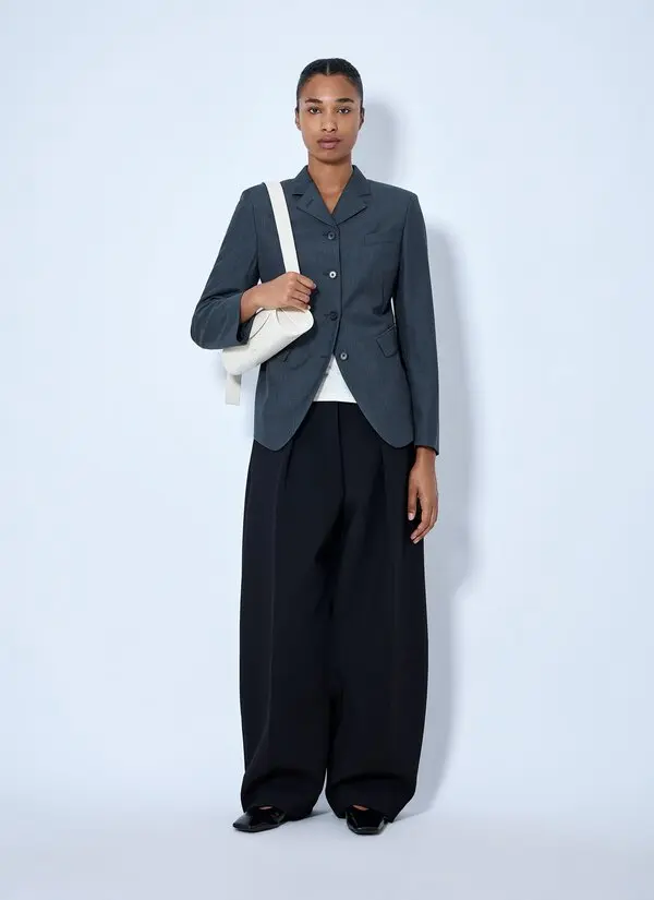 JIL SANDER Single-breasted Blazer - Gray