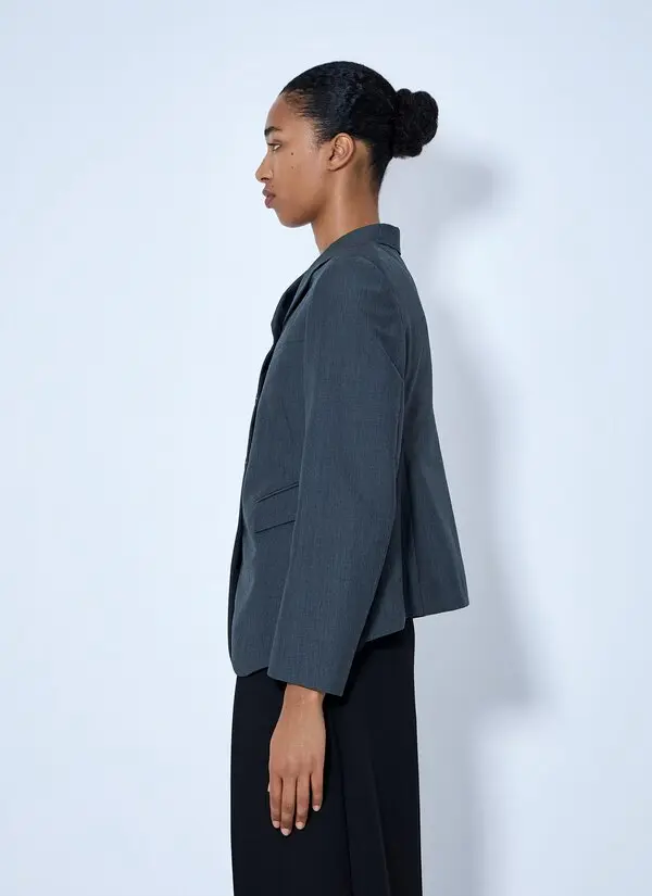 JIL SANDER Single-breasted Blazer - Gray