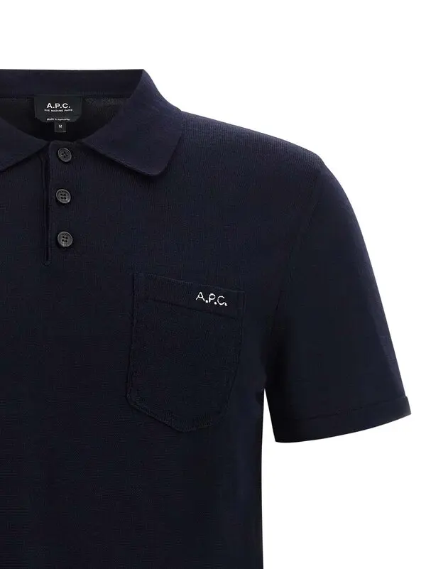 A.p.c. Gide' Polo Shirt - Blue