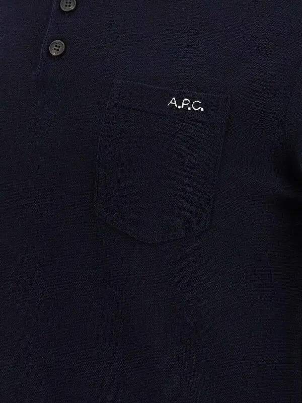 A.p.c. Gide' Polo Shirt - Blue