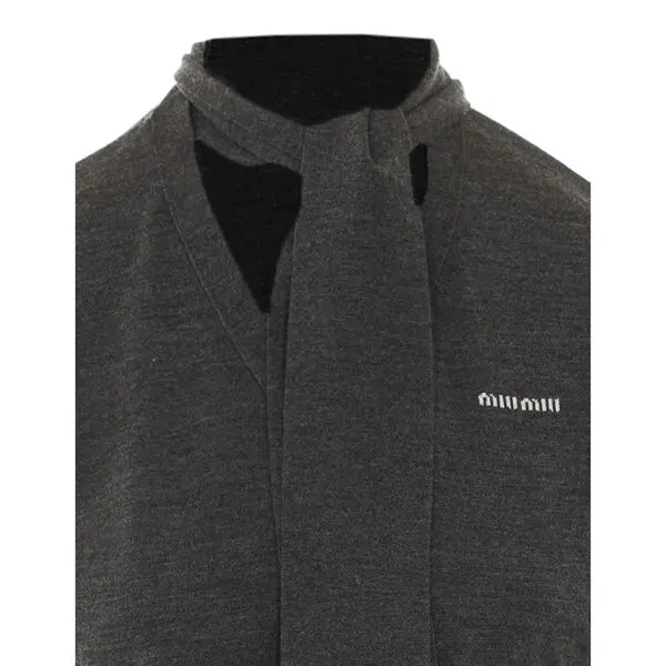 Miu Miu Logo Cardigan