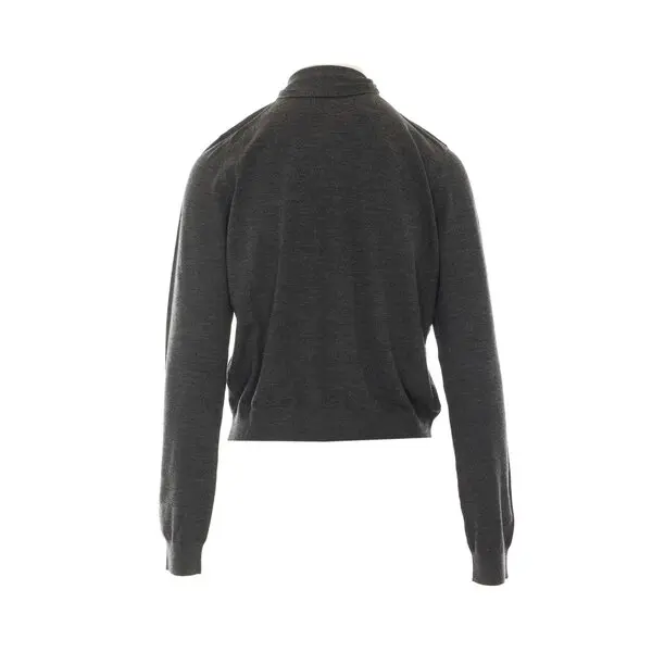 Miu Miu Logo Cardigan - Gray