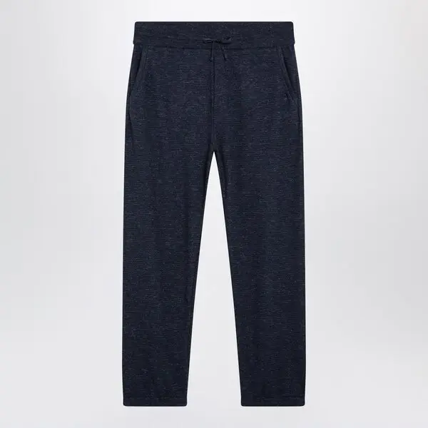 Loro Piana Gokarna Melange Wool-blend Trousers - Blue