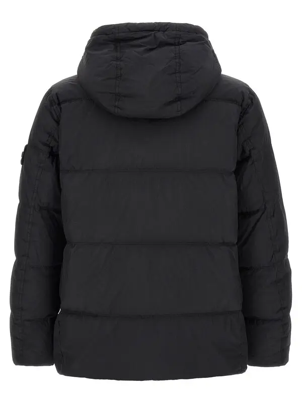 Stone Island Ruffled Effect Down Jacket