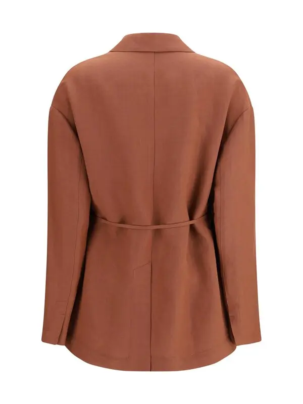 Brunello Cucinelli Monili-embellished Blazer - Red