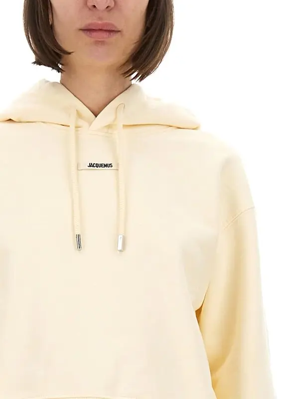 Jacquemus The Grosgrain Hoodie - Cream