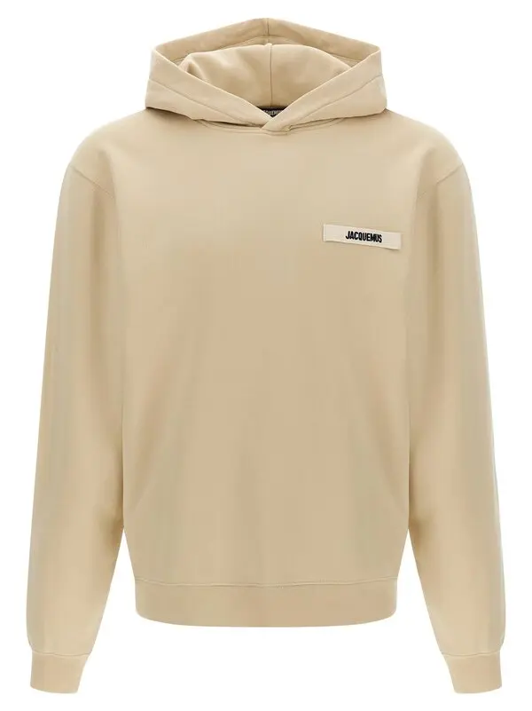 Jacquemus Le Hoodie Gros-grain' Hoodie - Cream