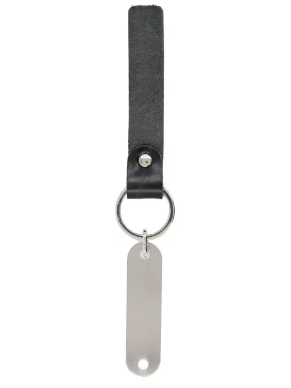 Our Legacy Leather Keychain Ring - Black