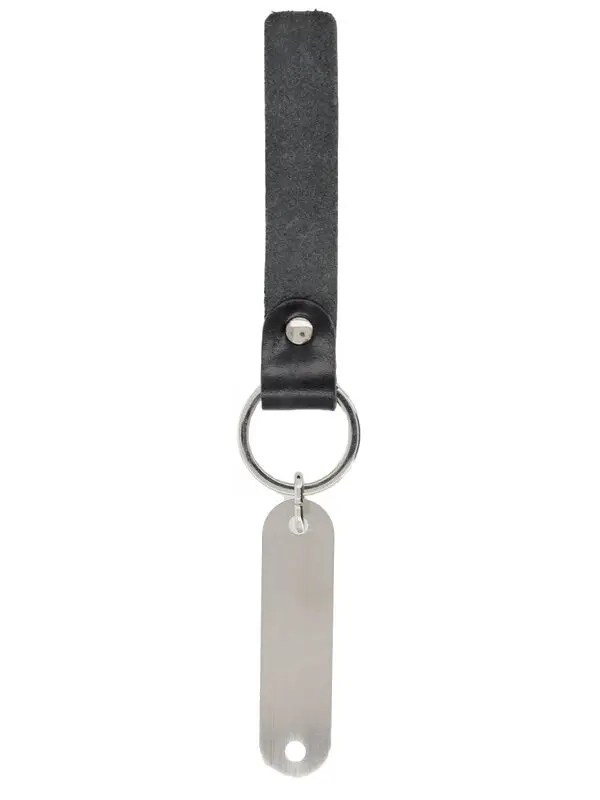 Our Legacy Leather Keychain Ring - Black