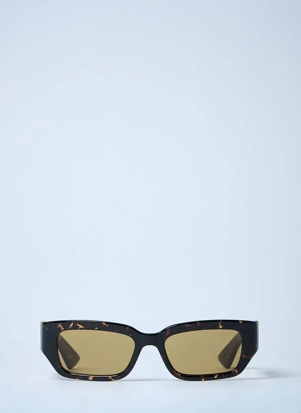 Bottega Veneta Dash Rectangular Sunglasses - Brown