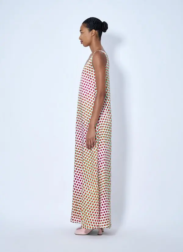 Dries Van Noten Silk Polka-dot Maxi Dress