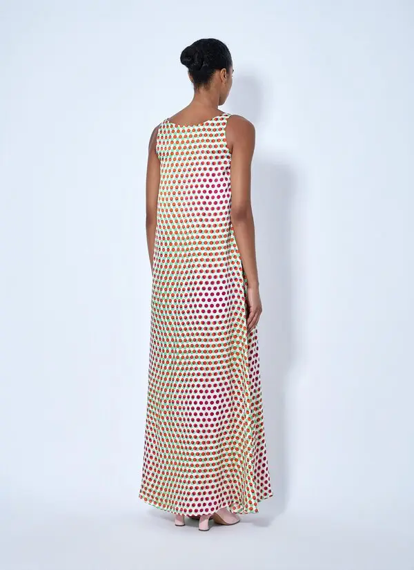 Dries Van Noten Silk Polka-dot Maxi Dress