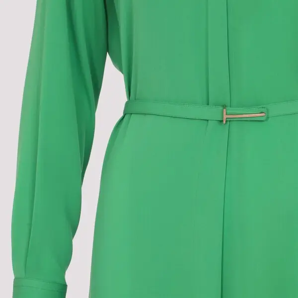 TOM FORD Washed Silk Midi Dress