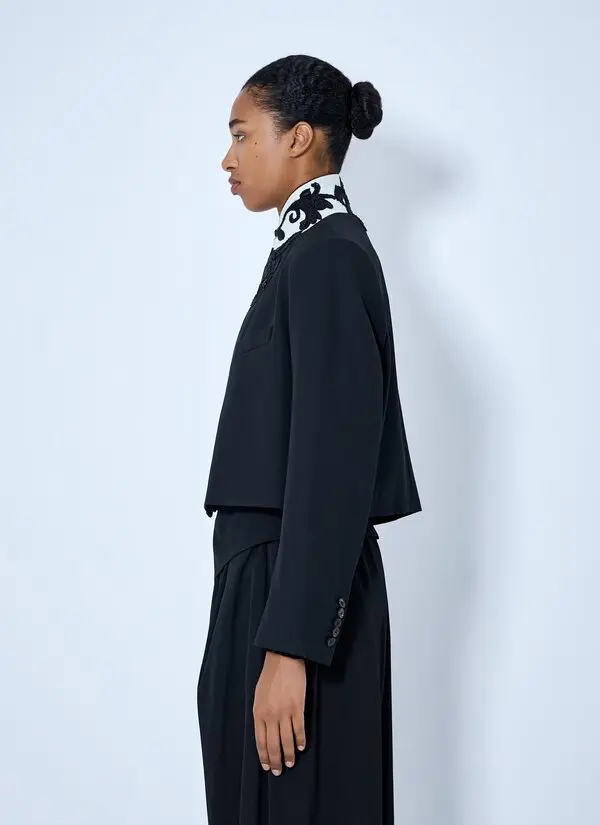 Dries Van Noten Bosea Wool Cabardine Blazer