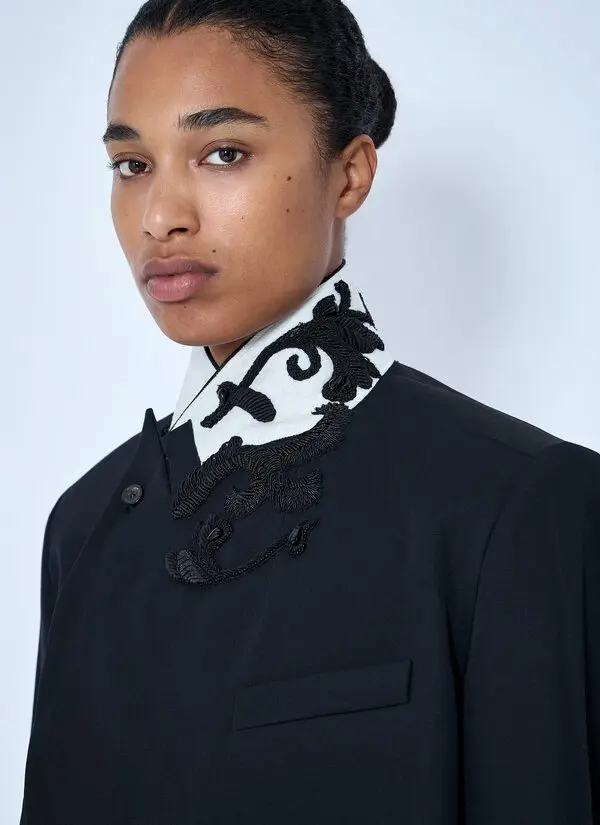 Dries Van Noten Bosea Wool Cabardine Blazer