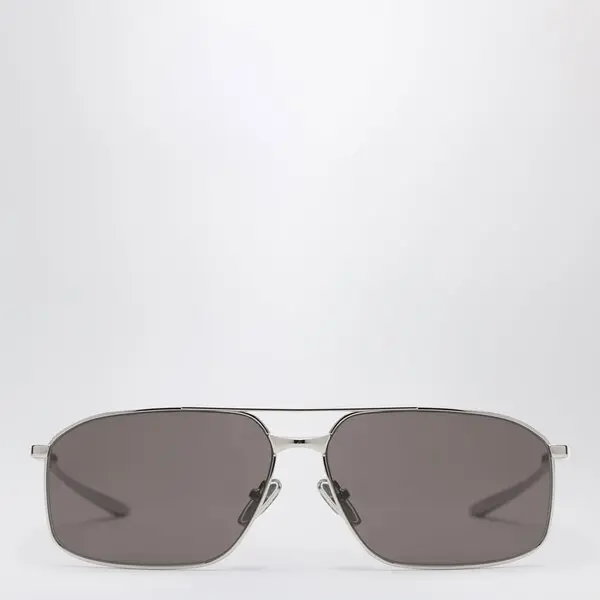 Balenciaga Rectangular Silver/ Sunglasses - Black