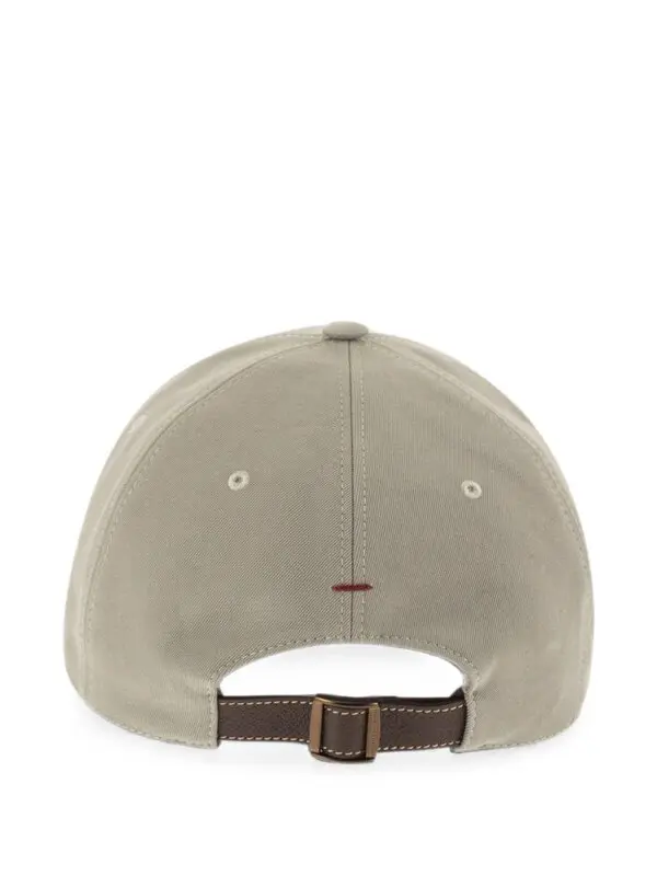 Brunello Cucinelli Logo Cotton Baseball Cap - Multicolor