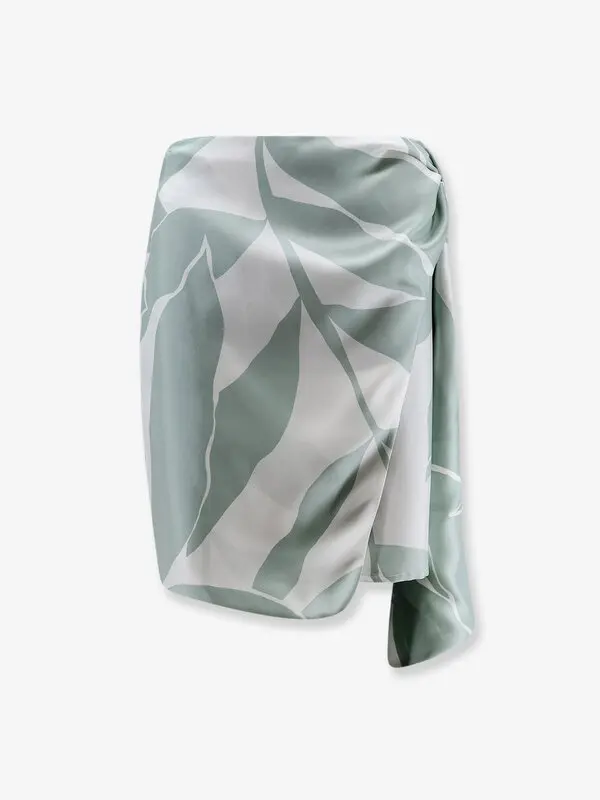Max Mara Mxmstrano Silk Pareo Skirt - Multicolor