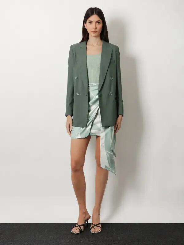 Max Mara Mxmstrano Silk Pareo Skirt
