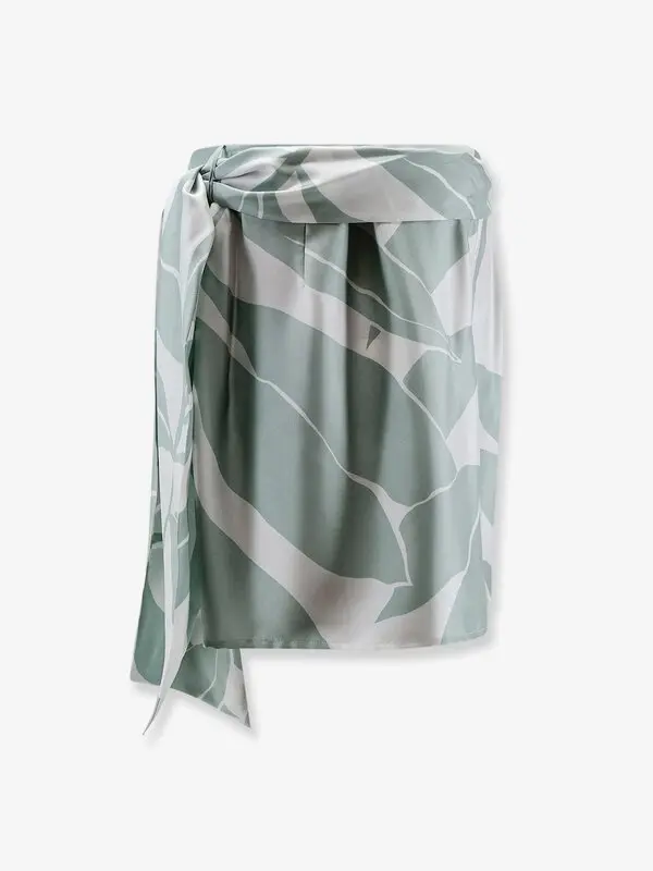 Max Mara Silk Pareo Skirt - Multicolor