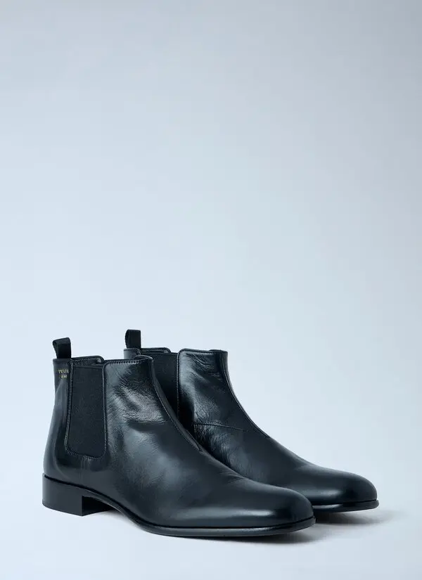 Prada Leather Chelsea Boots - Black