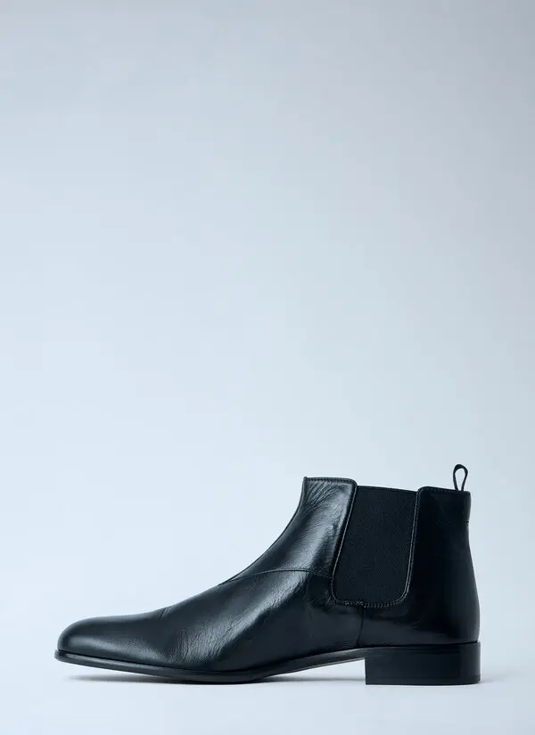 Prada Leather Chelsea Boots - Black