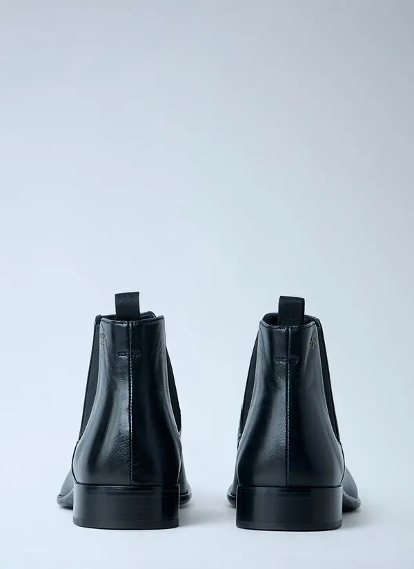 Prada Leather Chelsea Boots - Black