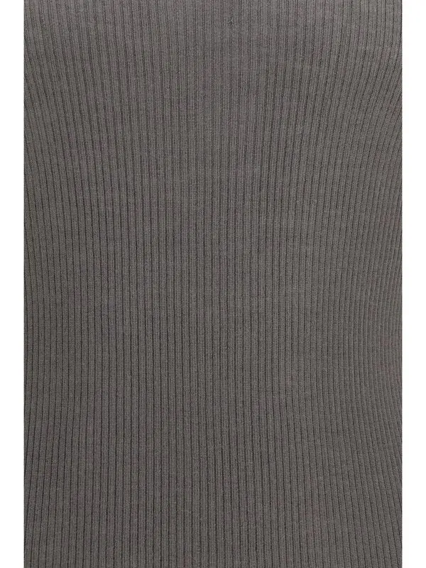 Rick Owens Ribbed Long-sleeve Sweater - Gray