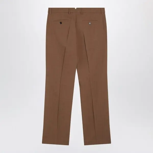 AMI Paris Hazelnut Wool Trousers