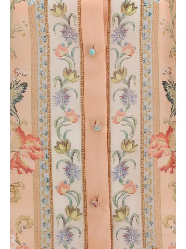 Zimmermann Roselight Silk Habotai Shirt