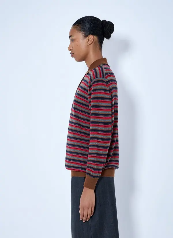 Prada Striped Polo Sweater