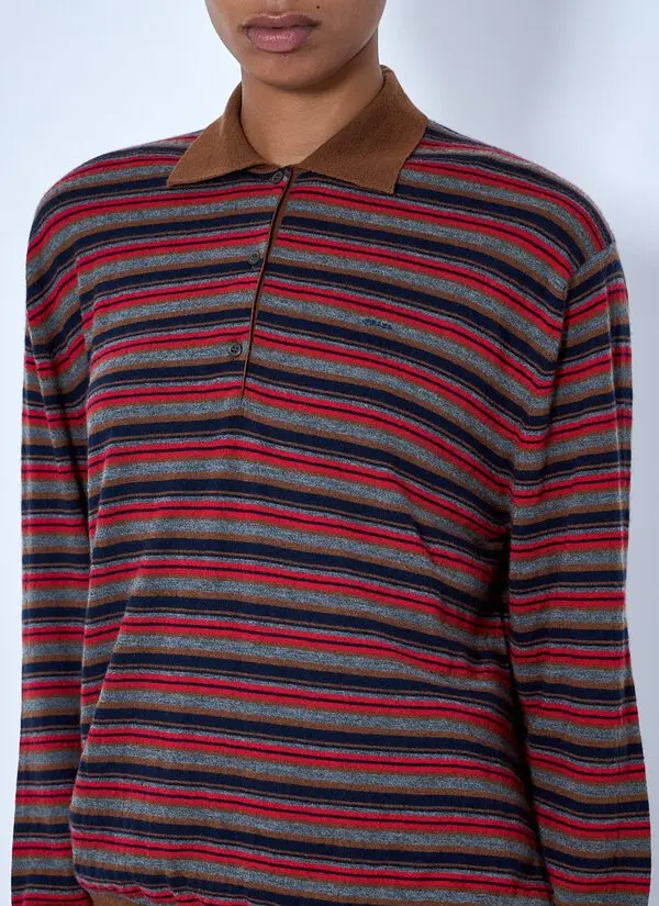 Prada Striped Polo Sweater