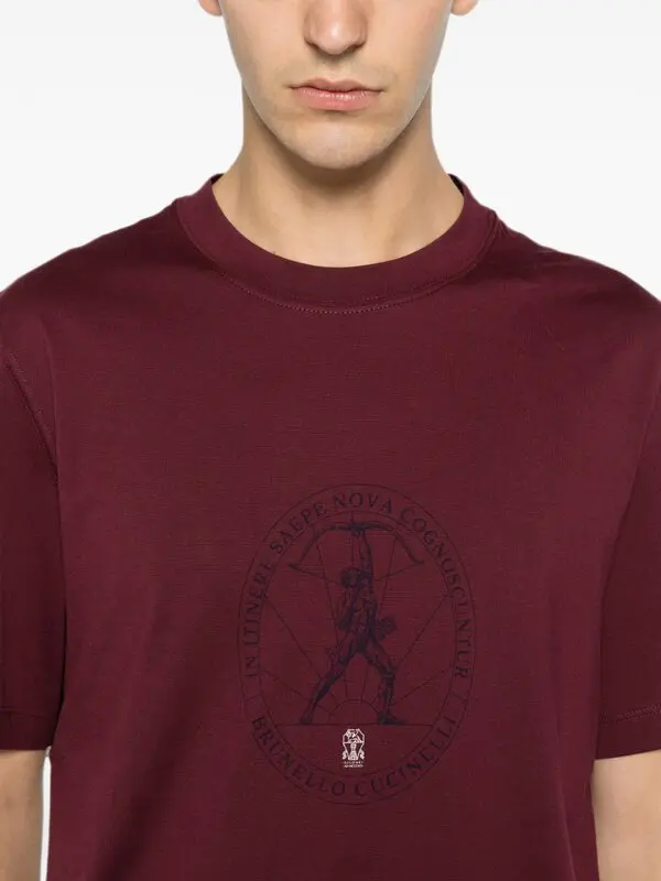 Brunello Cucinelli Logo Cotton T-shirt