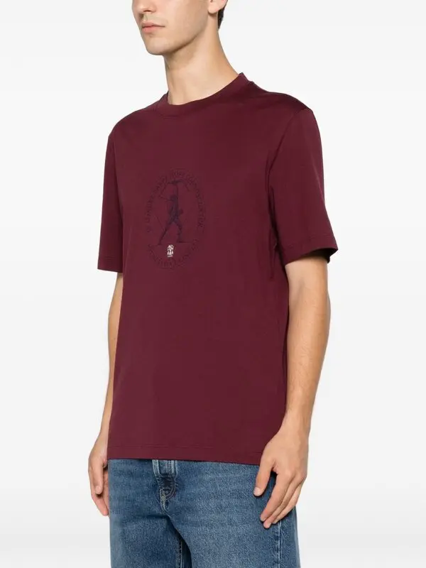 Brunello Cucinelli Logo Cotton T-shirt