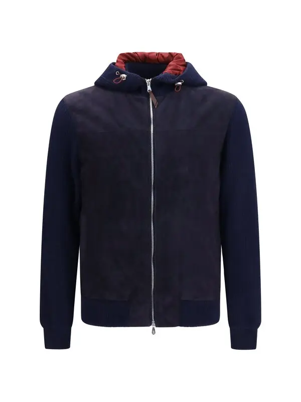 Brunello Cucinelli English Knit Jacket - Blue