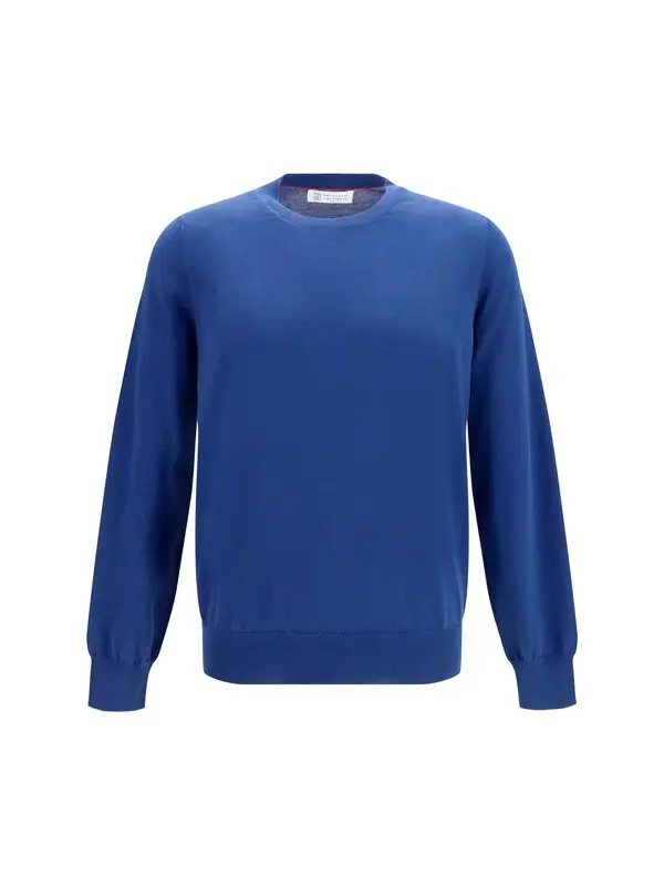 Brunello Cucinelli Cotton Sweater - Blue
