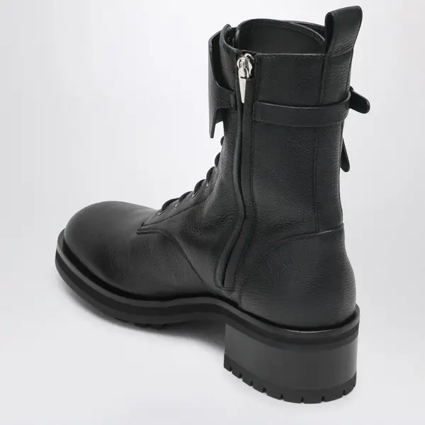 JIMMY CHOO Rosabel Flat Leather Ankle Boots