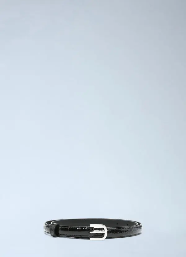 TOTEME Croco-embossed Patent Belt