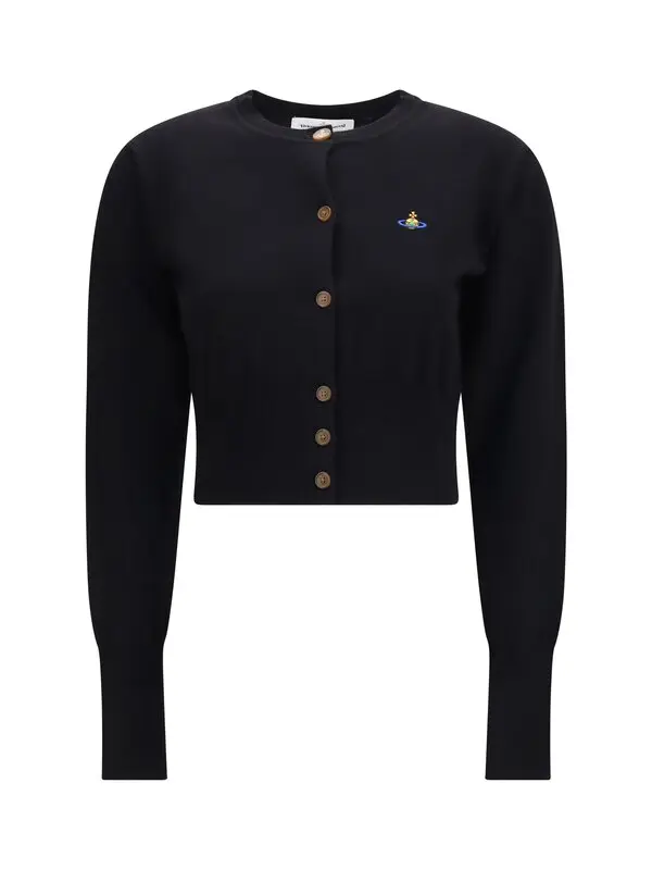 VIVIENNE WESTWOOD Bea Crop Cardigan - Black