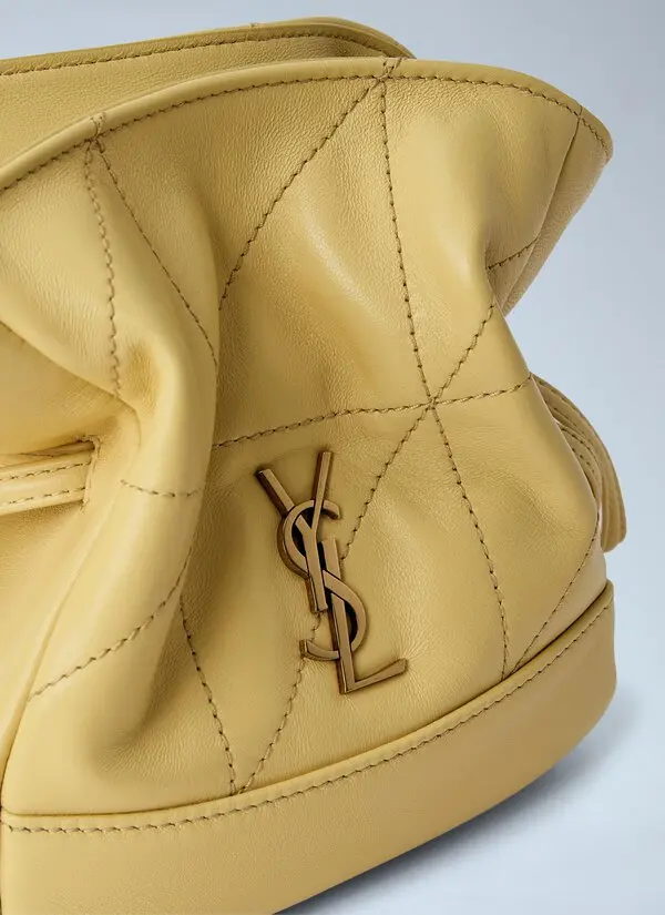 Saint Laurent Jamie Mini Shoulder Pouch Bag - Yellow