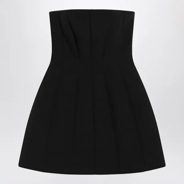 Max Mara Bustier Dress In Sable - Black