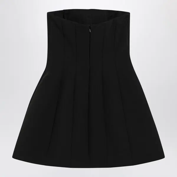 Max Mara Pianoforte Bustier Dress In Sable