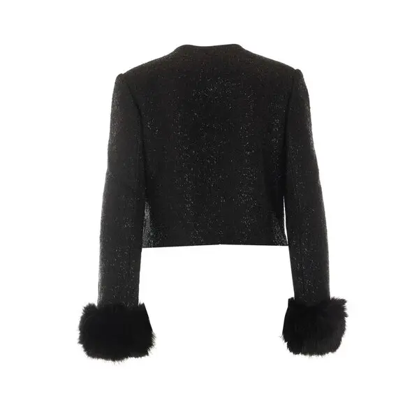 SELF-PORTRAIT Boucle' Fur Jacket